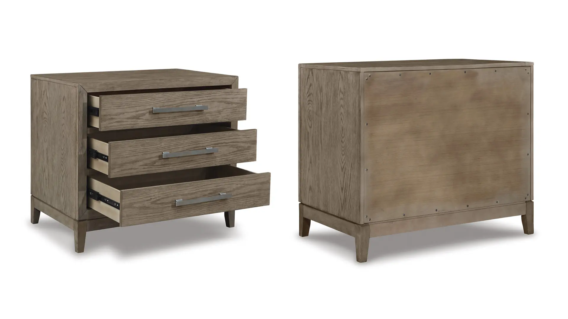 THREE DRAWER NIGHTSTAND CHRESTNER • Fairdeal Furniture